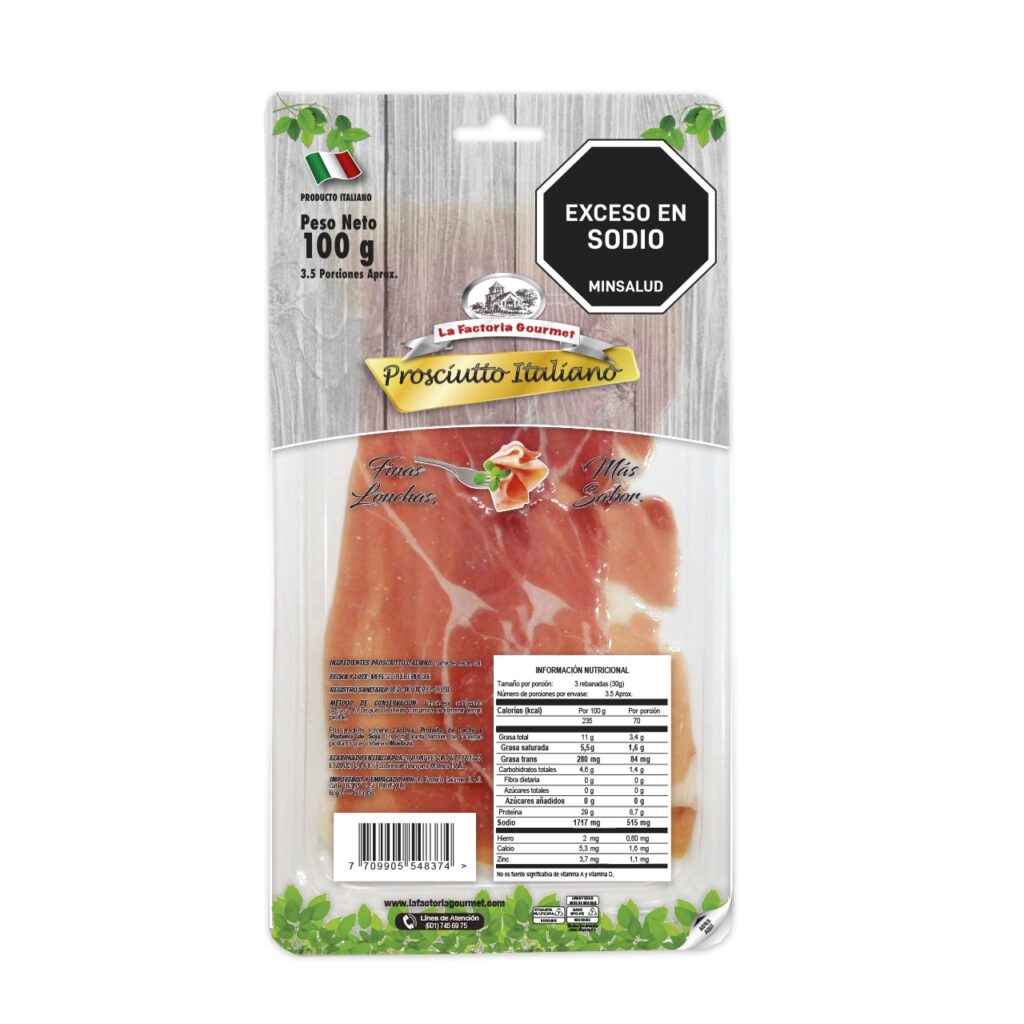Prosciutto Italiano 100g - La Factoria Gourmet